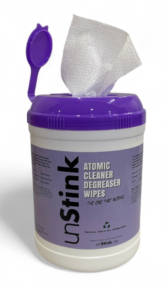 Atomic Cleaner Degreaser Wipes - 250 count – UnStink